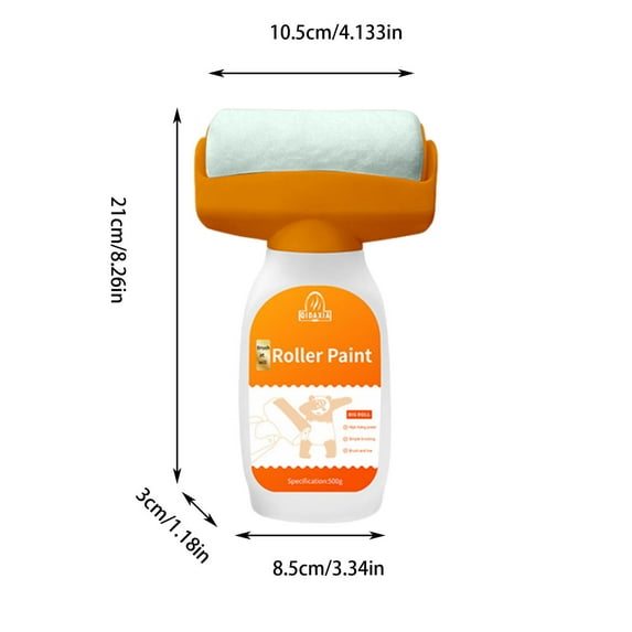 500g Wall Repair Roller Paint, Water-Based Odorless Cover for Graffiti ...
