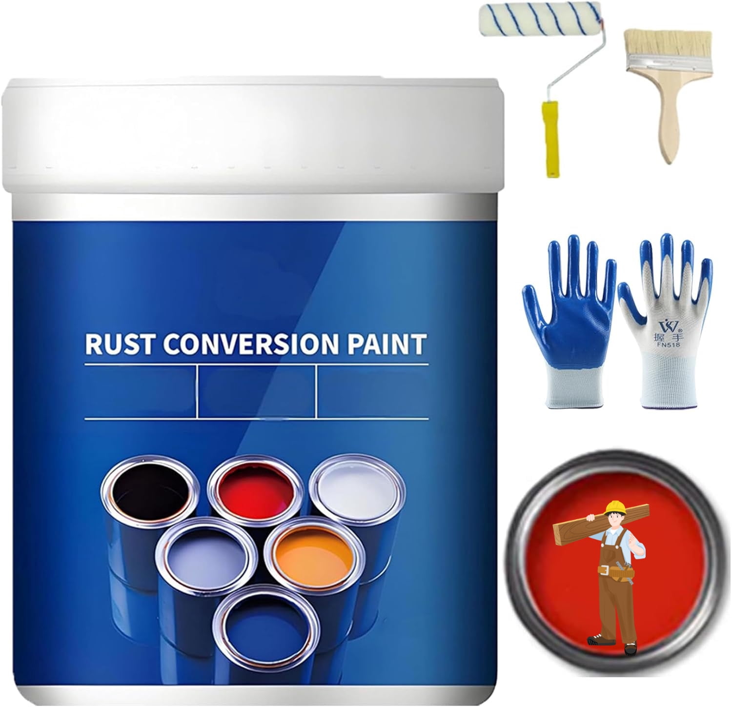 500g Weatherproof Rust Converter Paint for Metal, Rust Converter for ...