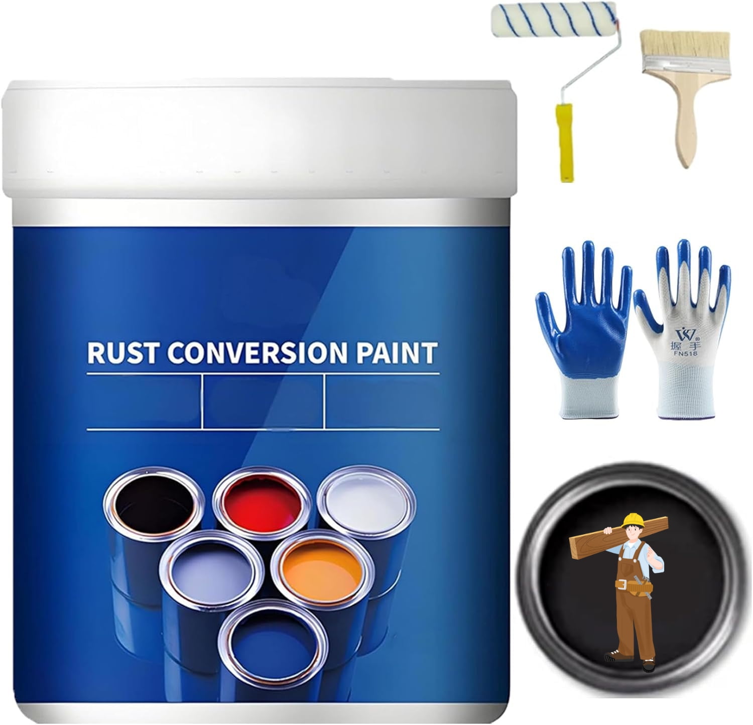 500g Weatherproof Rust Converter Paint for Metal, Rust Converter for ...