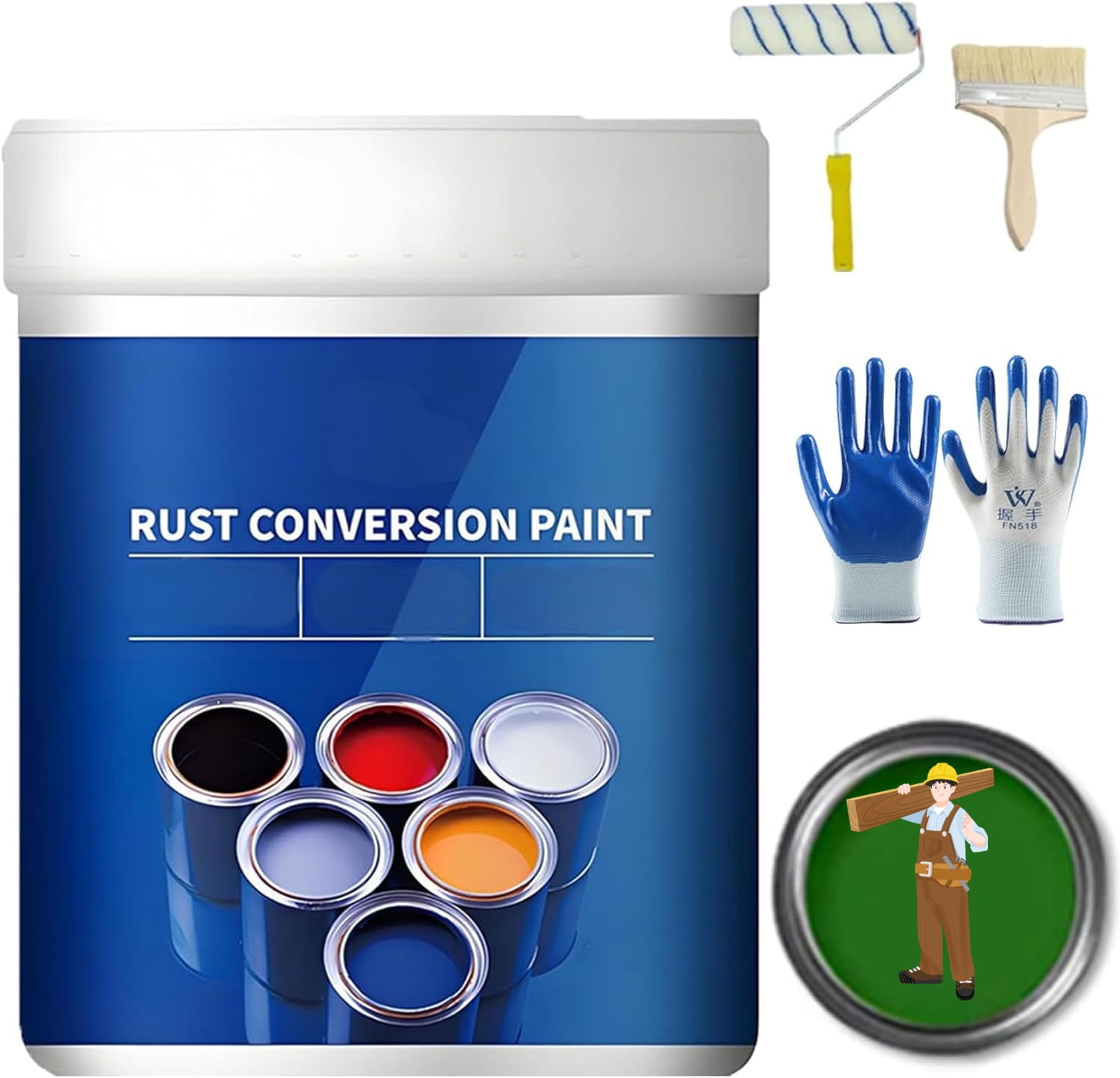 500g Weatherproof Rust Converter Paint for Metal, Rust Converter for ...