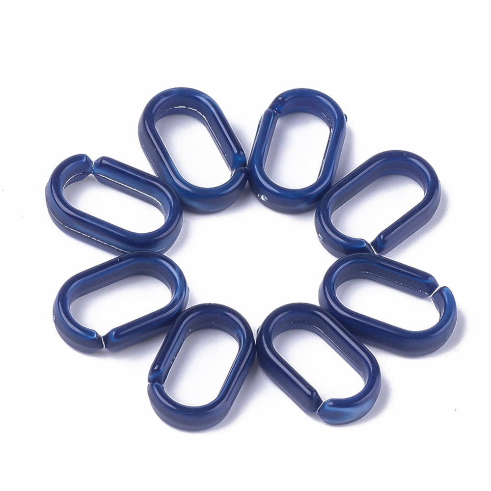 500gs Acrylic Linking Rings Quick Link Connectors Imitation Gemstone ...