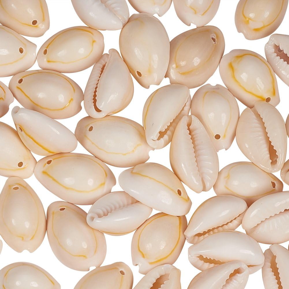 500gs Cowrie Shell Pendants White 17~22x11~16x9~11mm Hole: 1mm about ...