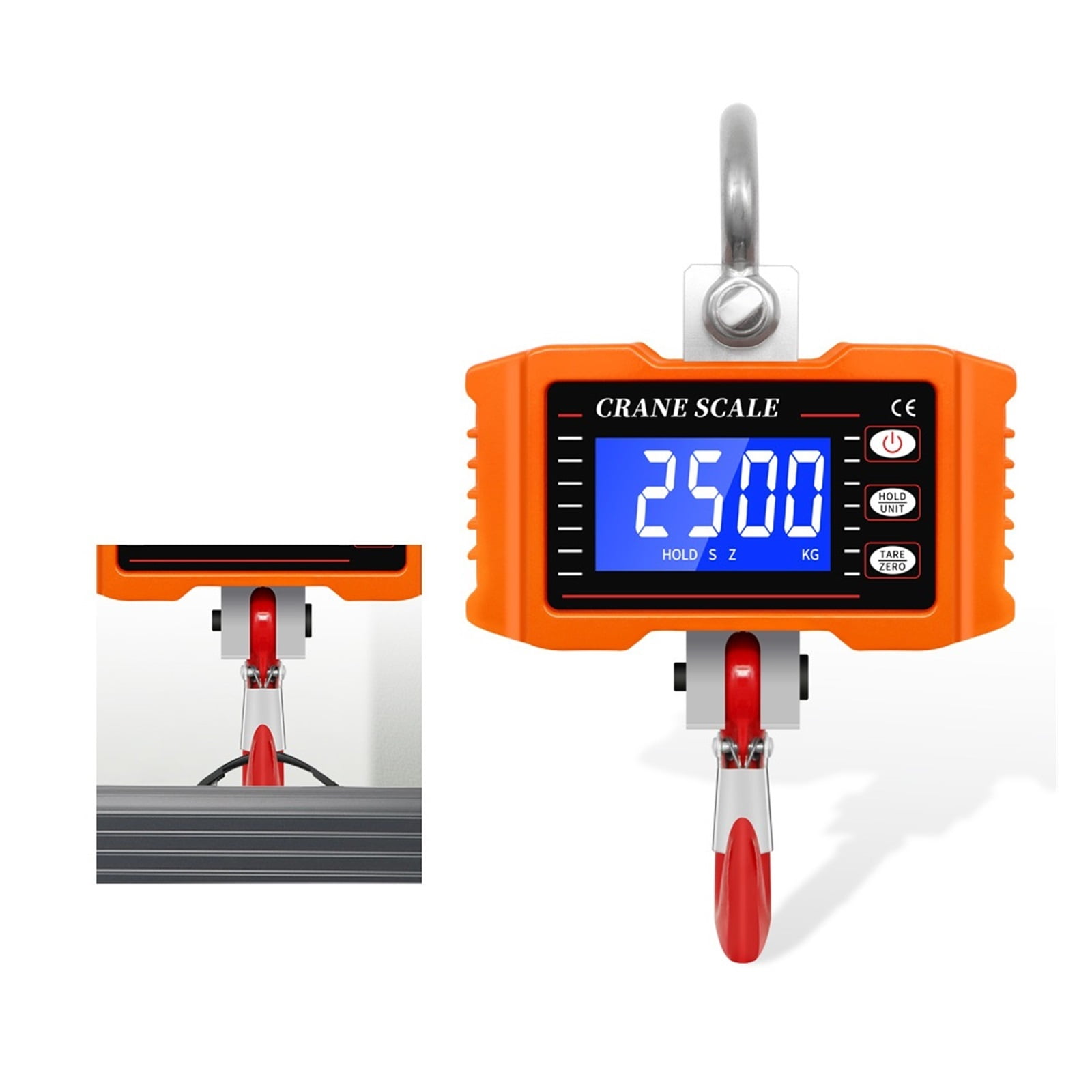 500kg/1000lb Crane Scale Digital Industrial Heavy Duty Scale High ...