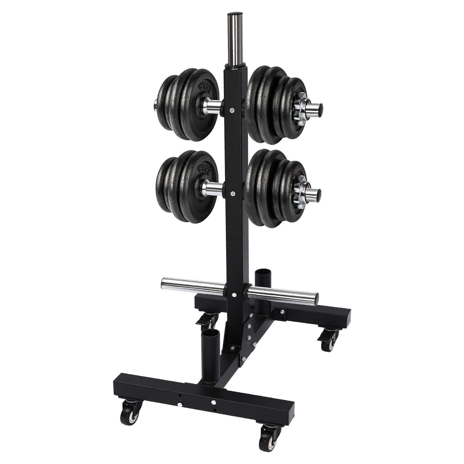 500kg/1102.3lbs Load Capacity Plate Rack Tree Dumbbell Rack Vertical ...
