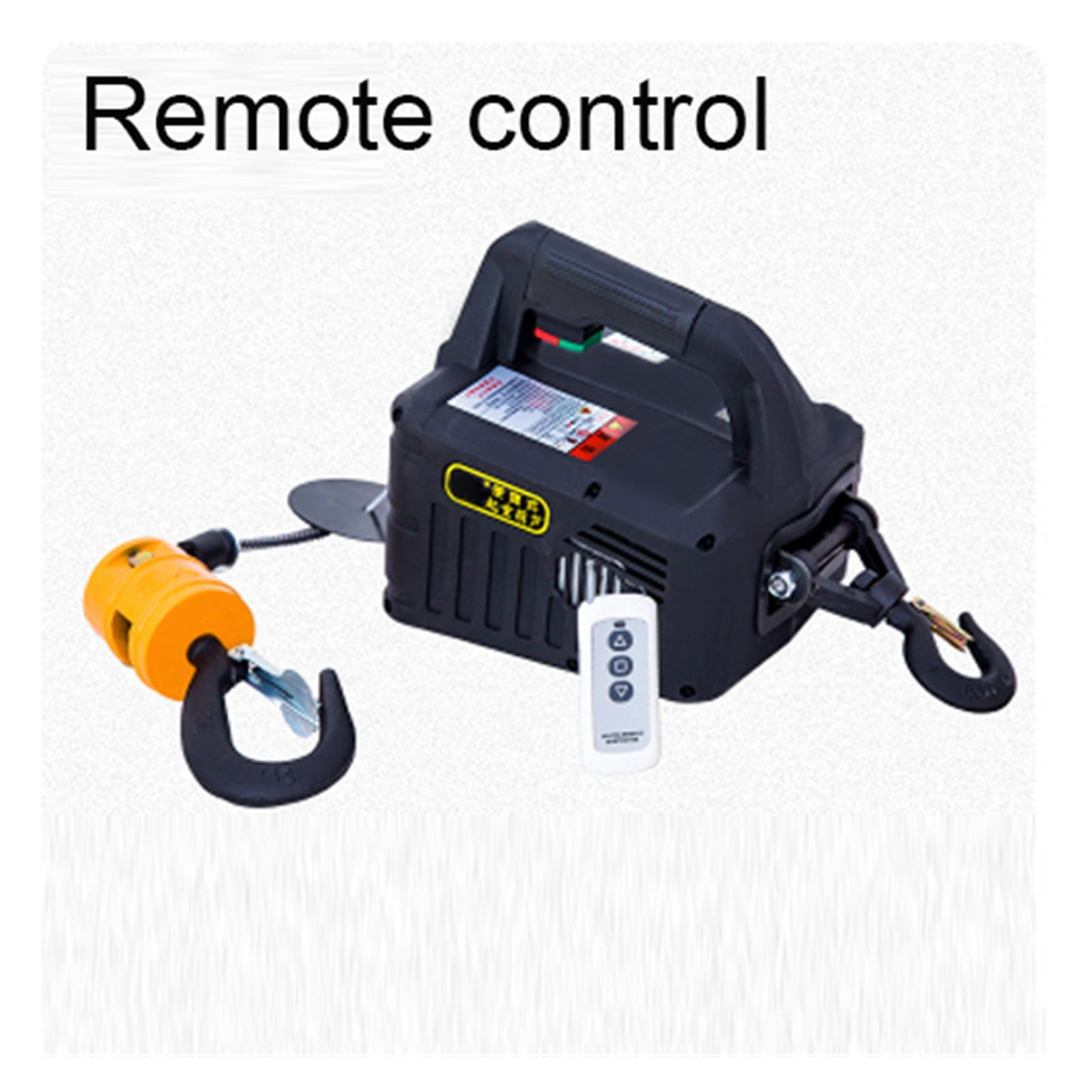 500kg Remote Control Crane Hoist Wire Rope Electric Hoist Aluminum Shell Hoist Household Indoor ...