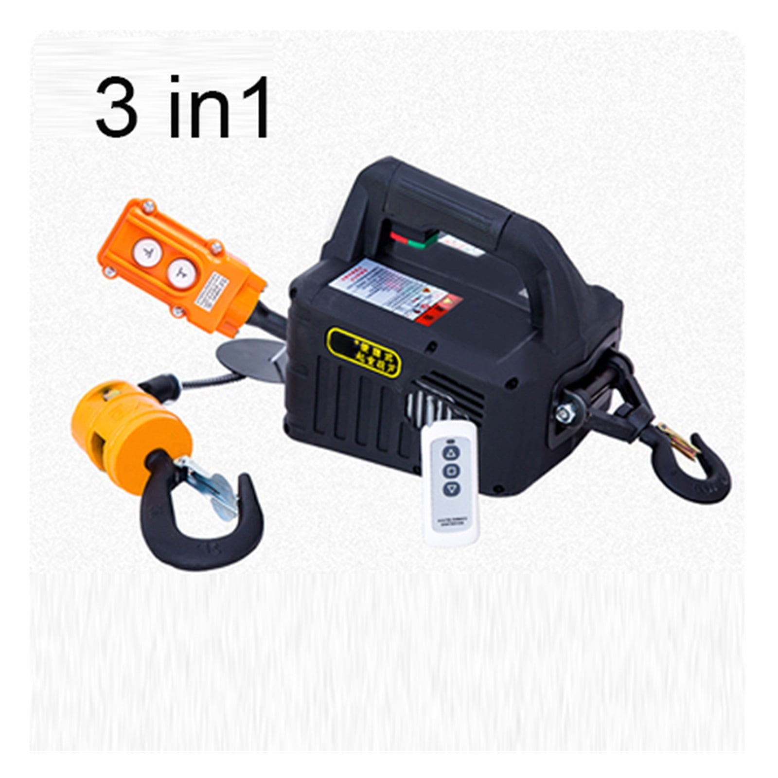 500kg Remote Control Crane Hoist Wire Rope Electric Hoist Aluminum ...