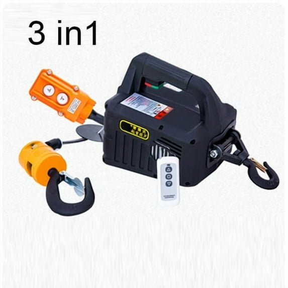500kg Remote control crane hoist wire rope electric hoist aluminum ...