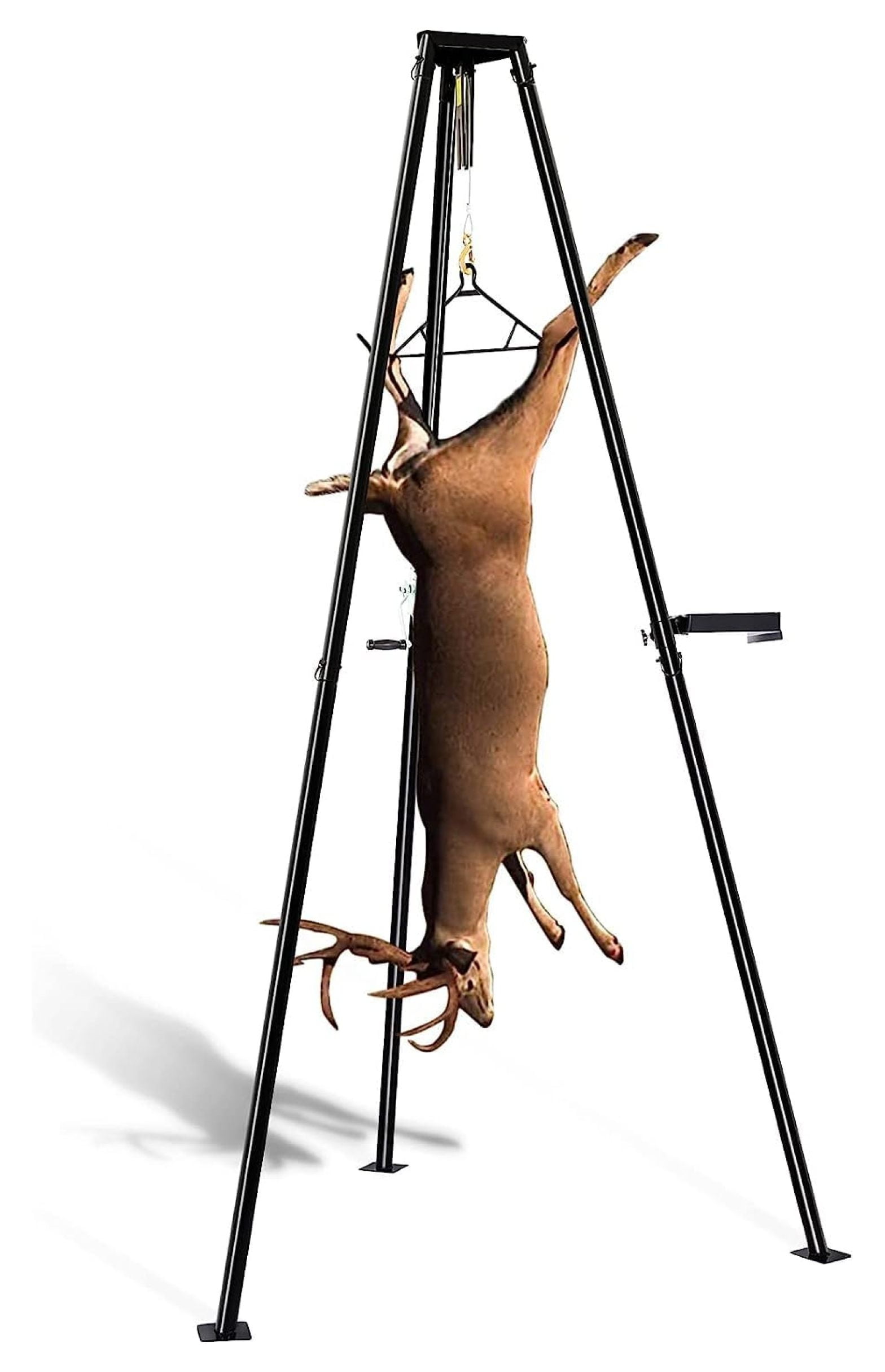 500lb Capacity Tripod Game Hoist Deer Hanger and Complete Hoist Kit ...