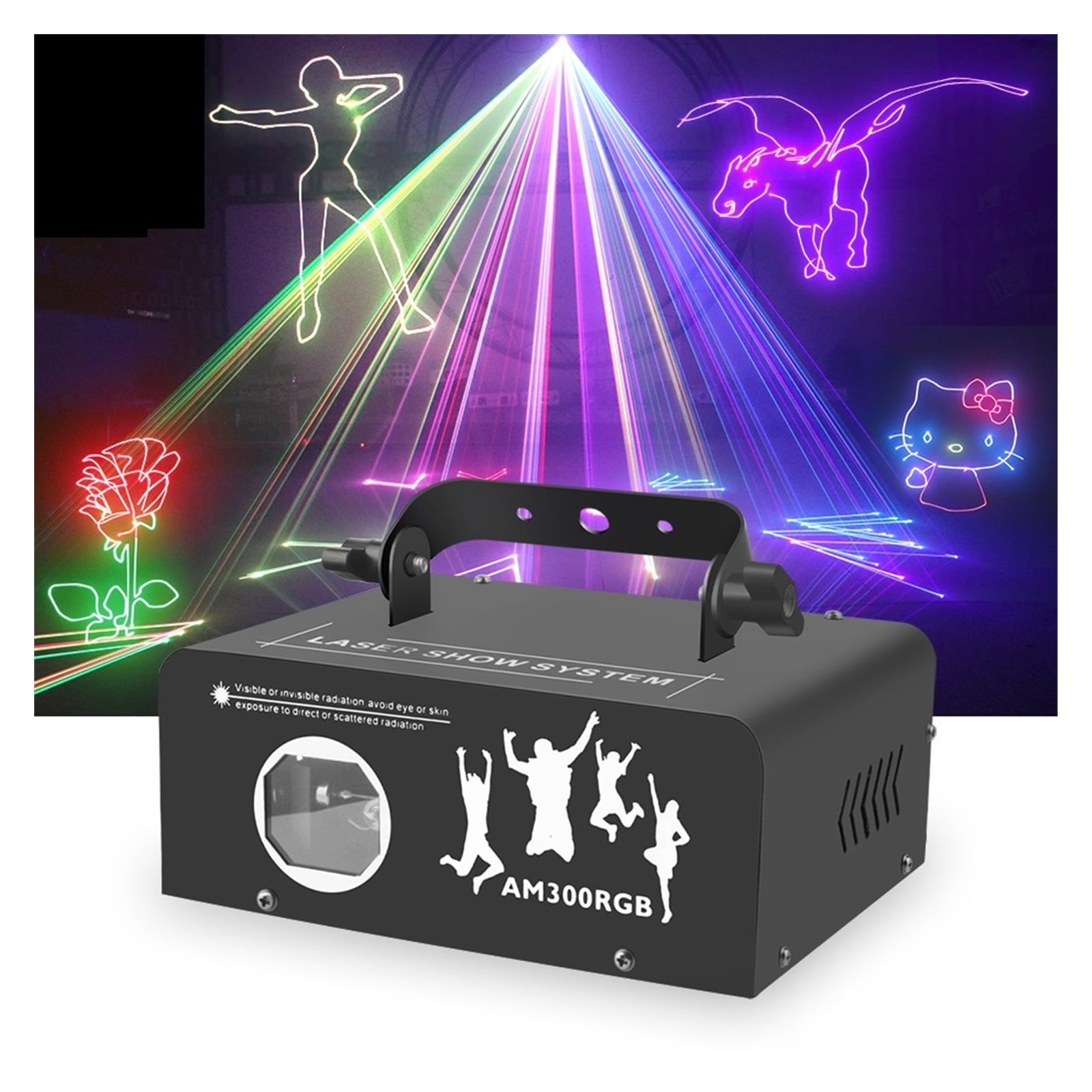 500mW RGB DJ Disco Animation Beam Scanner Stage Light Projector Bar ...