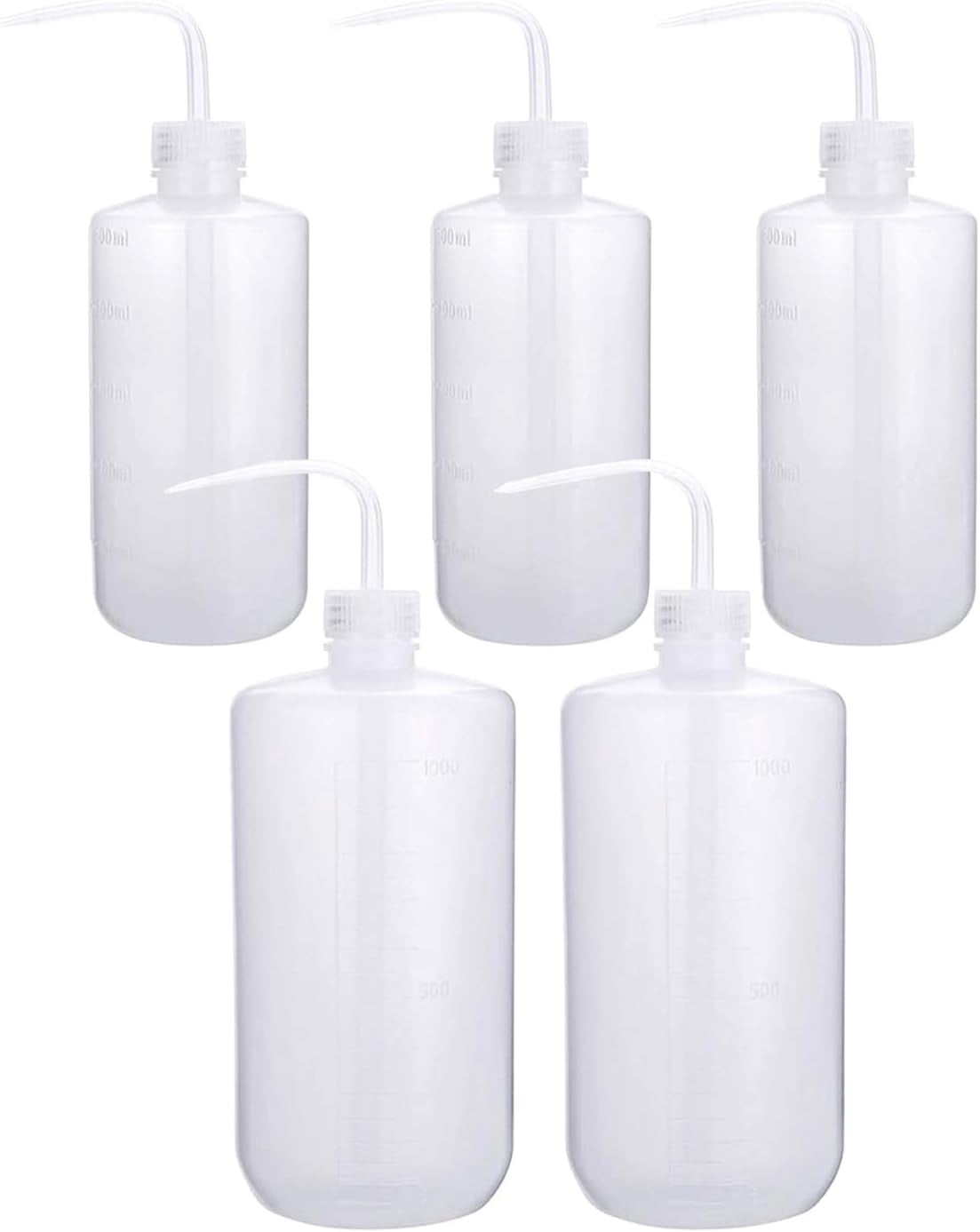 500ml 1000ml Plastic Safety Wash Bottle, Lab Squeeze Bottle with Narrow ...
