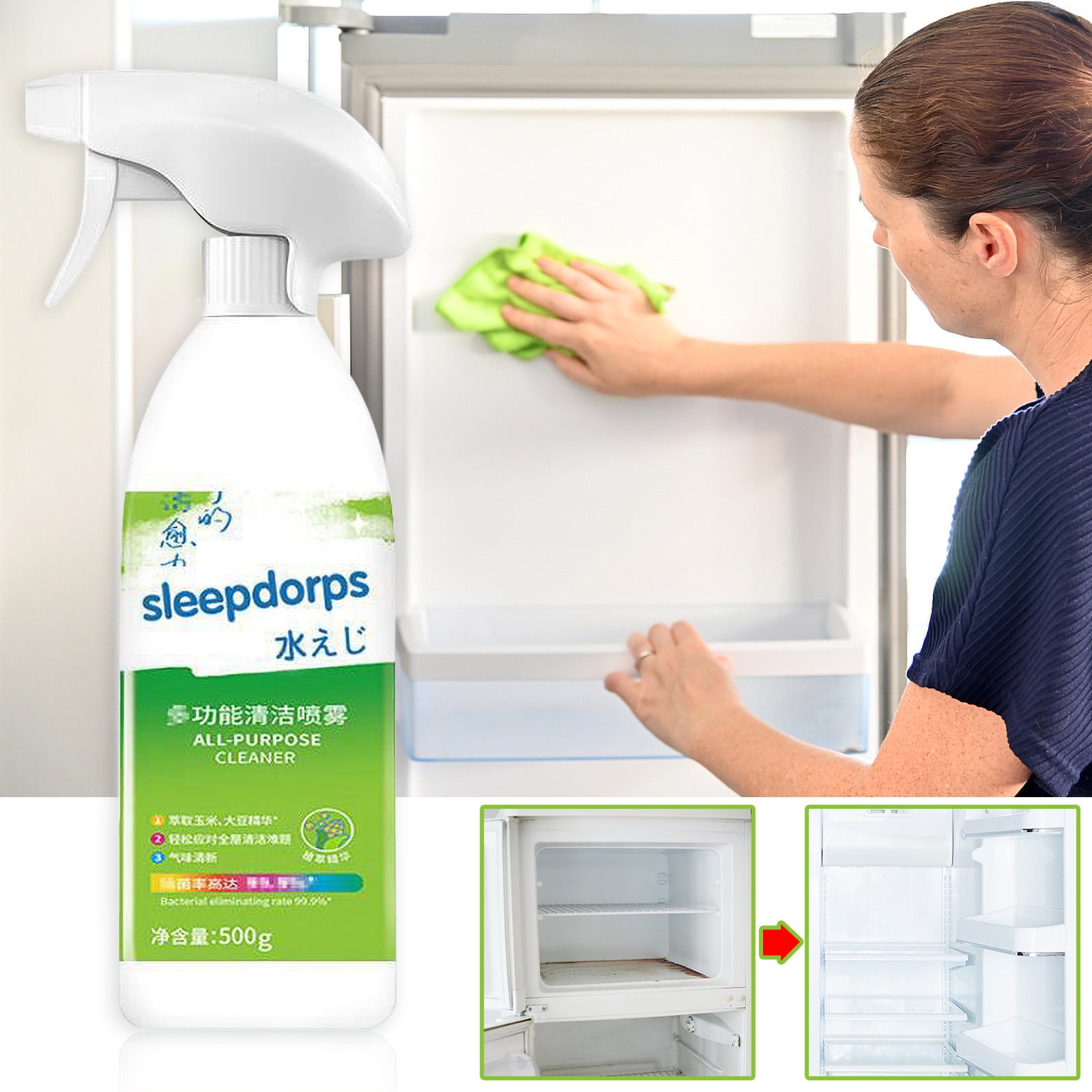 500ml Active Oxygen Stain Remover Spray, Powerful Oil & Stain Cleaner ...