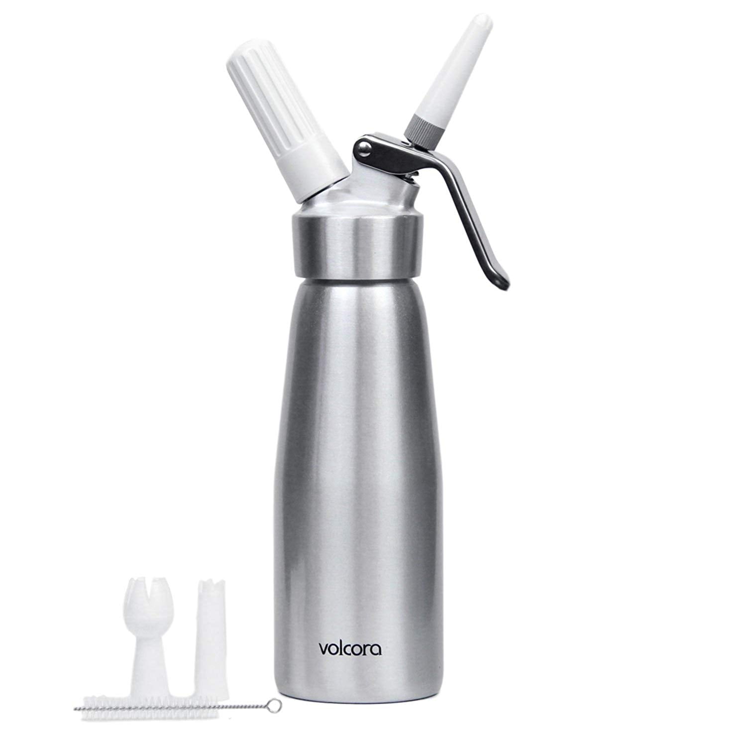 500ml Aluminum Whipped Cream Dispenser, Silver Professional Whipper, 1 ...
