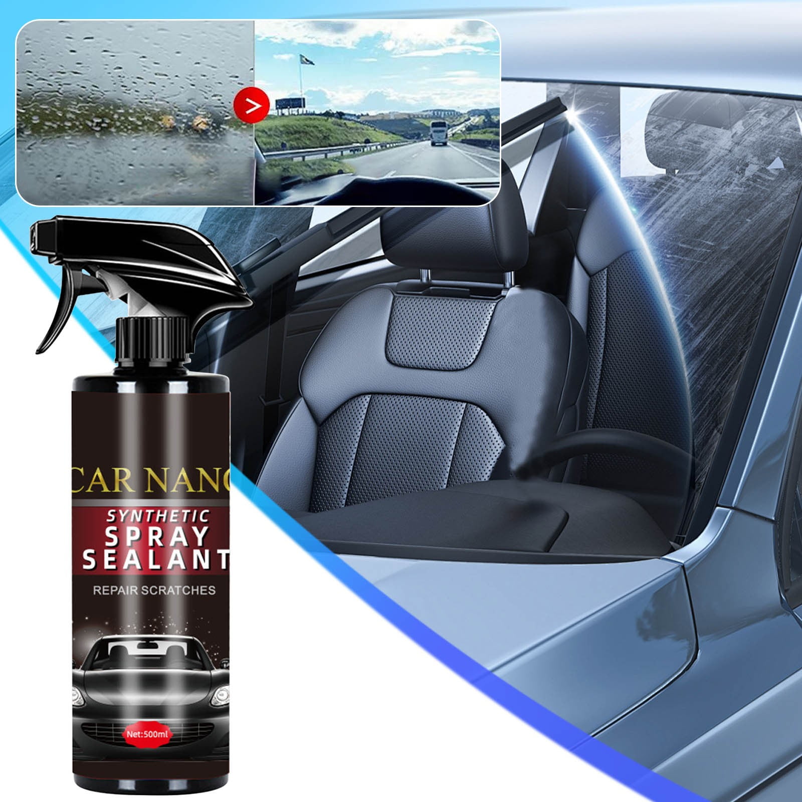 500ml Automotive Coating Agent, White Car Paint Crystal Plating Wax ...