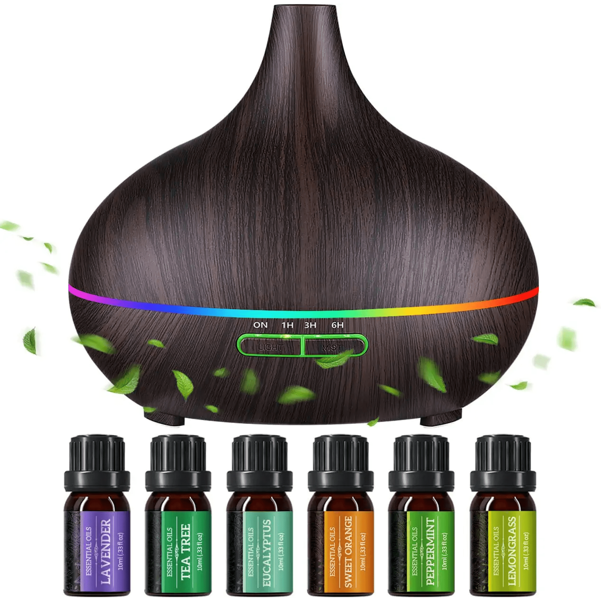 Mpow 500ml Diffuser for Essential Oils Large Room, 16H Runtime ...