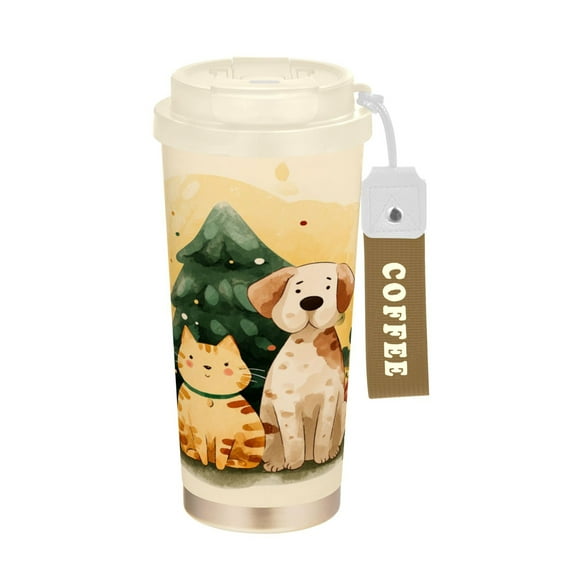 500ml Double-Wall Vacuum Insulated Tumblers Stainless Steel Coffee ...