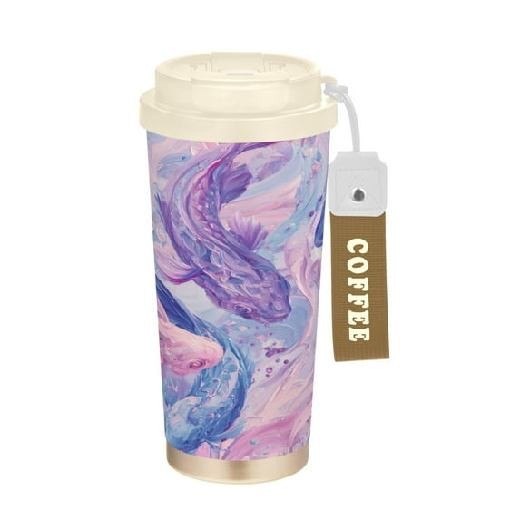 500ml Double-Wall Vacuum Insulated Tumblers Stainless Steel Coffee ...