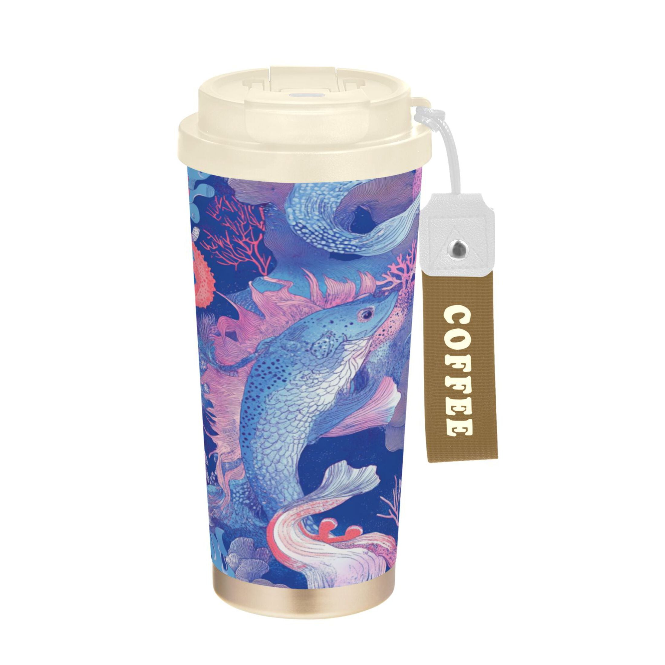 500ml Double-Wall Vacuum Insulated Tumblers Stainless Steel Coffee Tumbler with Ceramic Coating ...