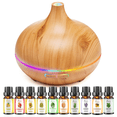 500ml Essential Oil Humidifier with 10 Essential Oils, Automatic Shut ...