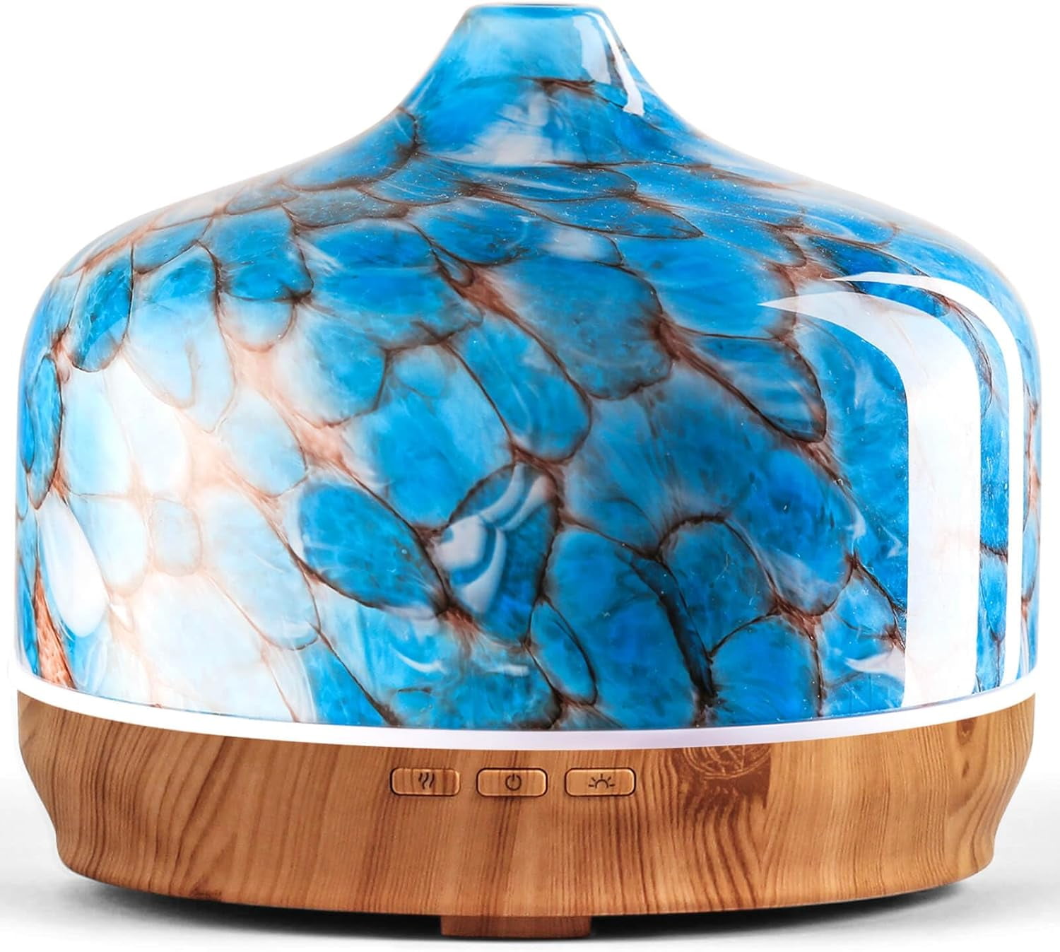 500ml Glass Essential Oil Diffuser Aromatherapy Ultrasonic Cool Mist ...