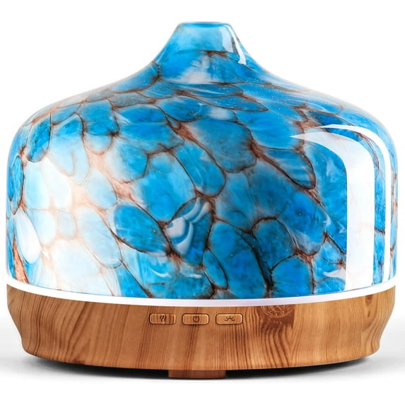 500ml Glass Essential Oil Diffuser Aromatherapy Ultrasonic Cool Mist ...