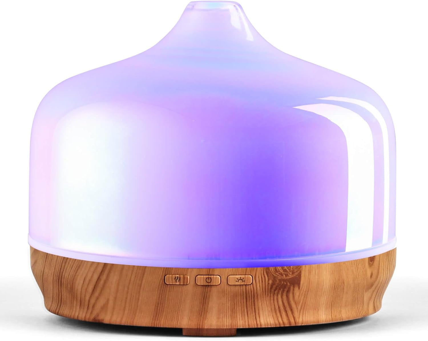 500ml Glass Essential Oil Diffuser Aromatherapy Ultrasonic Cool Mist ...