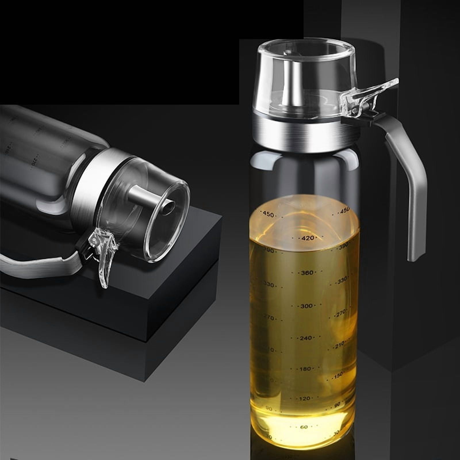 500ml Glass Oil Bottle - Premium Large Capacity Oil Storage Container ...