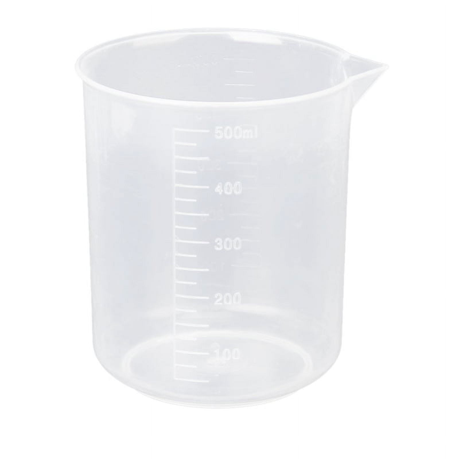 500ml Graduated Beaker Transparent,1 x Plastic Beaker,Transparent ...