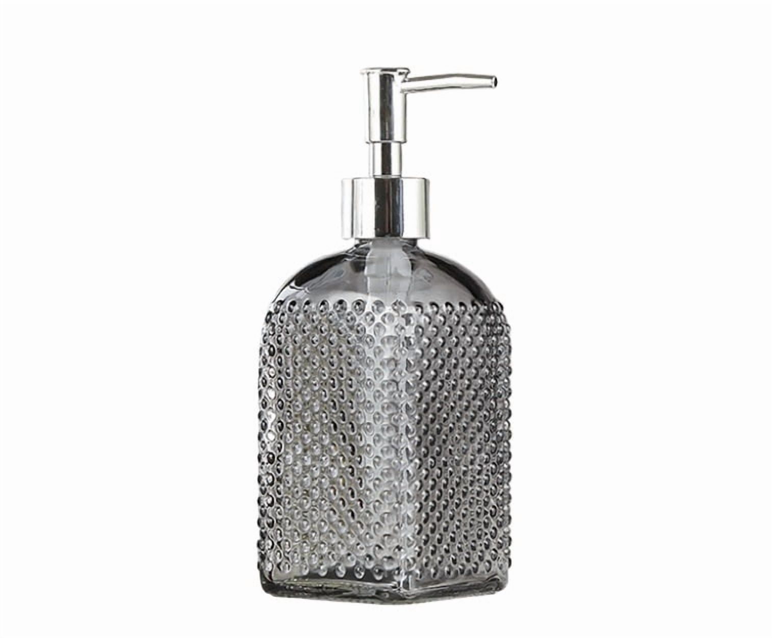 500ml Gray Translucent Glass Push-Type Hand Sanitizer Bottle for ...