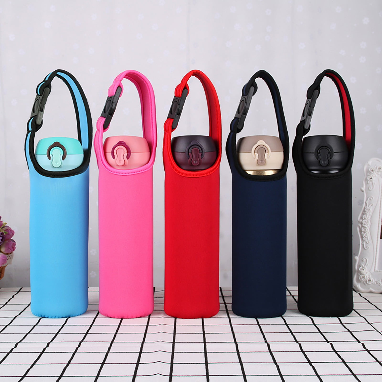 500ml Heat Insulated Cup Sleeve Water Bottle Protector Storage Bag With ...