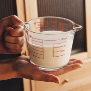 MLINS Glass Measuring Cup With Handle Multipurpose Liquid Measurement ...