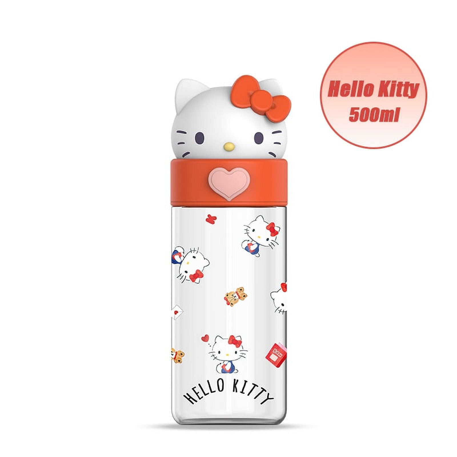 500ml Kawaii Sanrio Dolls Transparent Cup Cartoon Hello Kitty Kuromi Cinnamoroll Melody Kid ...