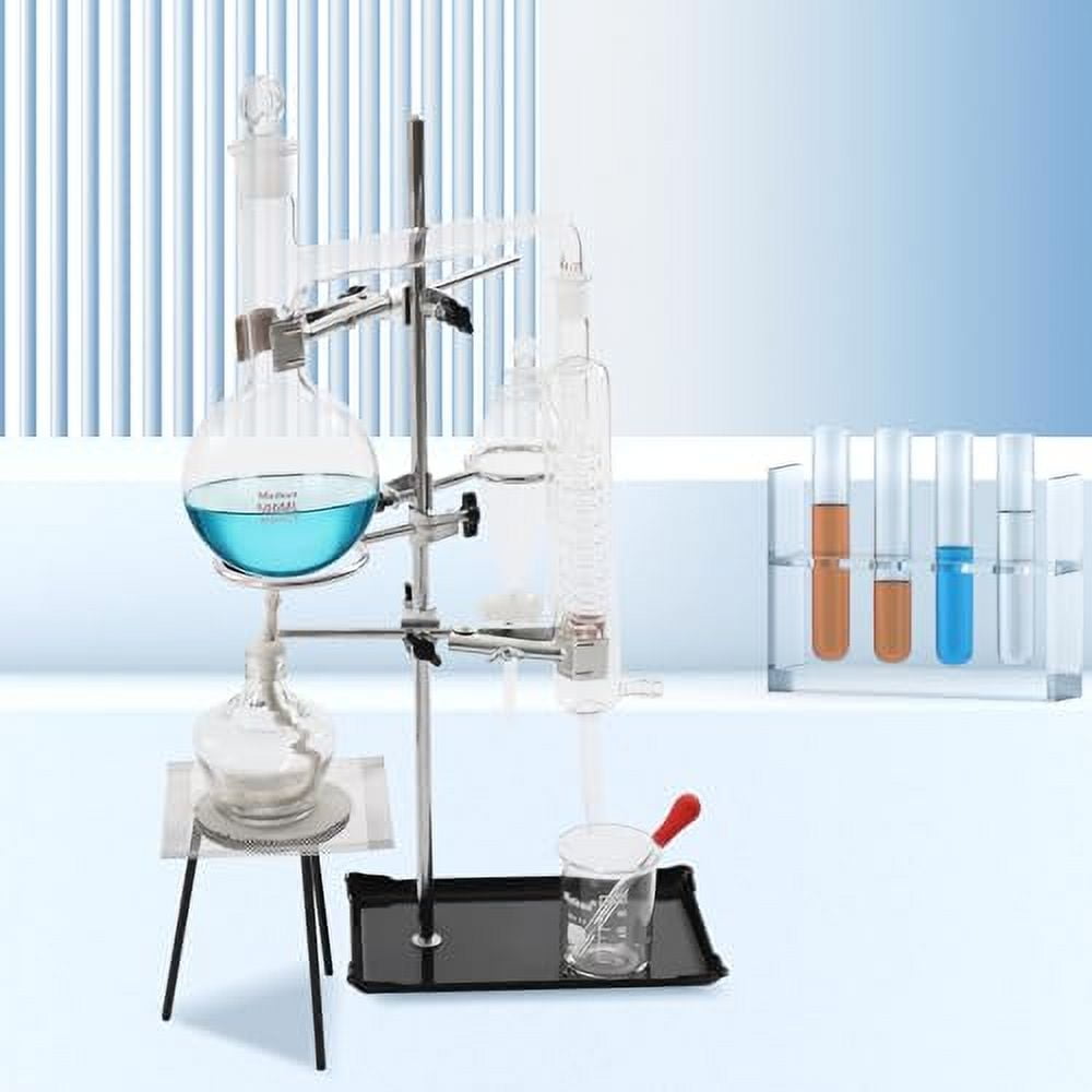 500ml Lab Distillation Apparatus, Essential Oil Separator Lab Glassware ...