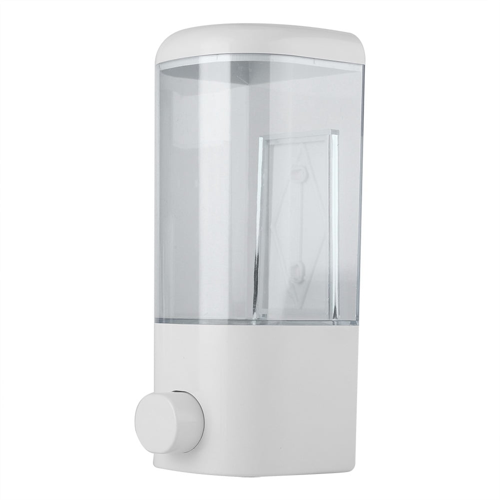 500ml Manual Liquid Soap Dispenser Wall-Mounted Chamber Shampoo Box ...