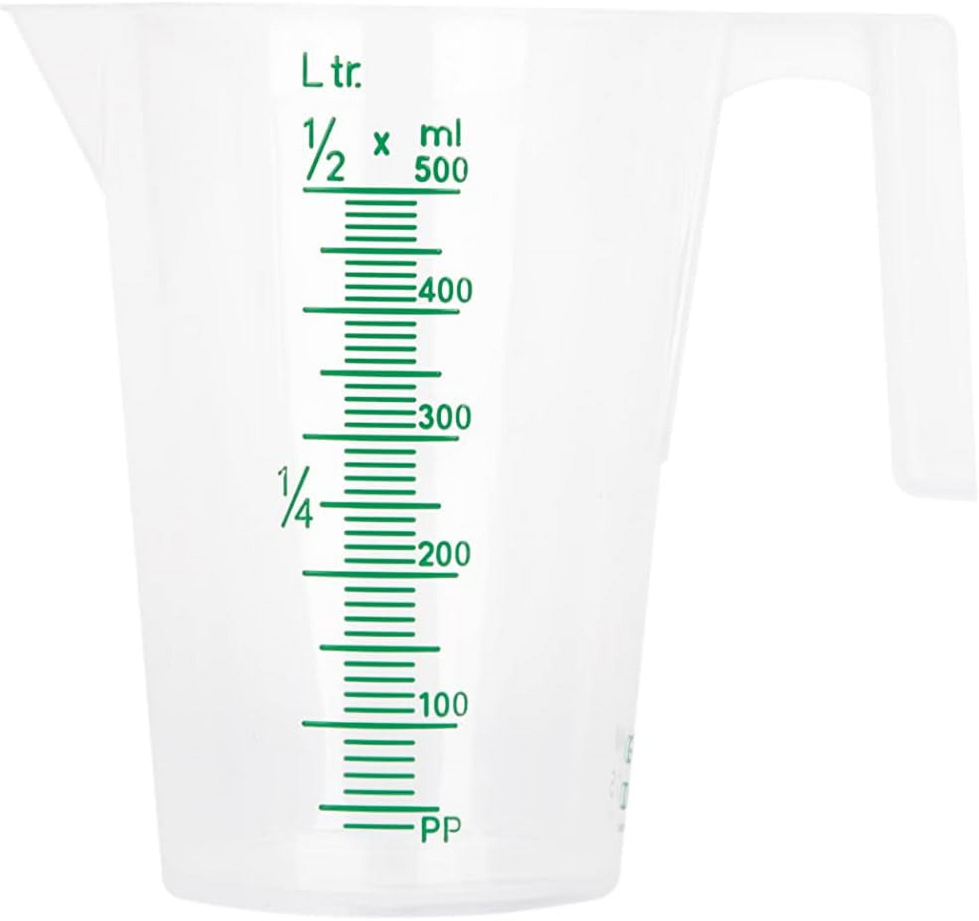 500ml Measure Pitcher Food Grade Plastic Graduated Measuring Graduated ...