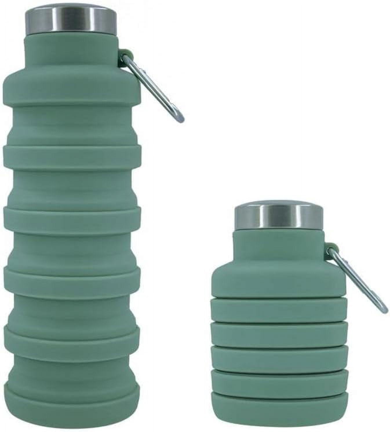 500ml Outdoor Retractable Water Bottle Portable Collapsible Silica Gel ...