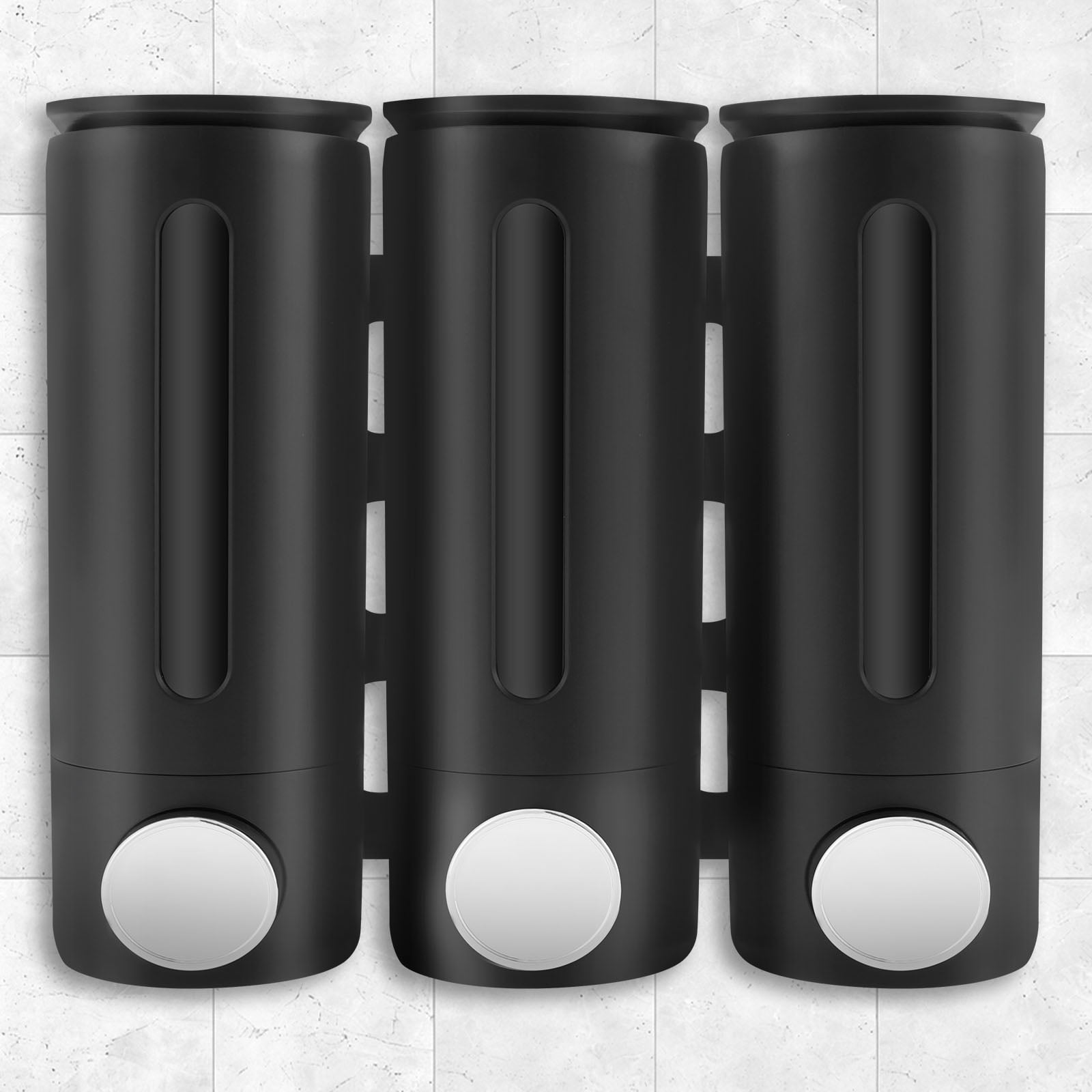 500ml Plastic Shampoo Dispenser for Shower Wall Mounted Conditioner ...