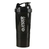 S4M Fitness Spill Proof | 20 oz Black Shaker Bottle | Wide Mouth | Flip ...