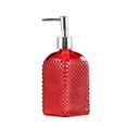 500ml Red Push-Type Hand Sanitizer Glass Bottle - Stylish Bathroom ...