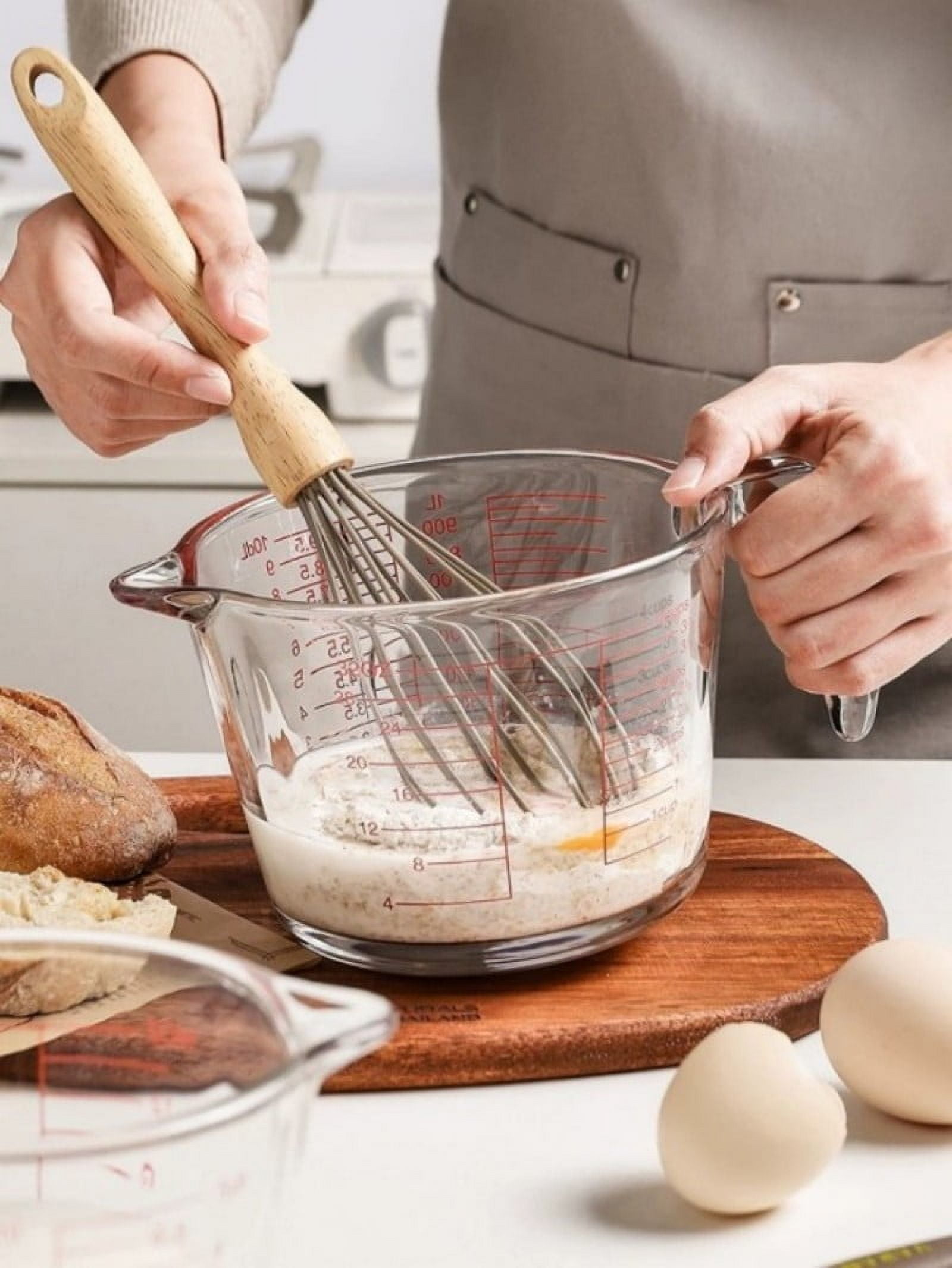 500ml Shatterproof Heat-Resistant Glass Measuring Cup with Precise ...