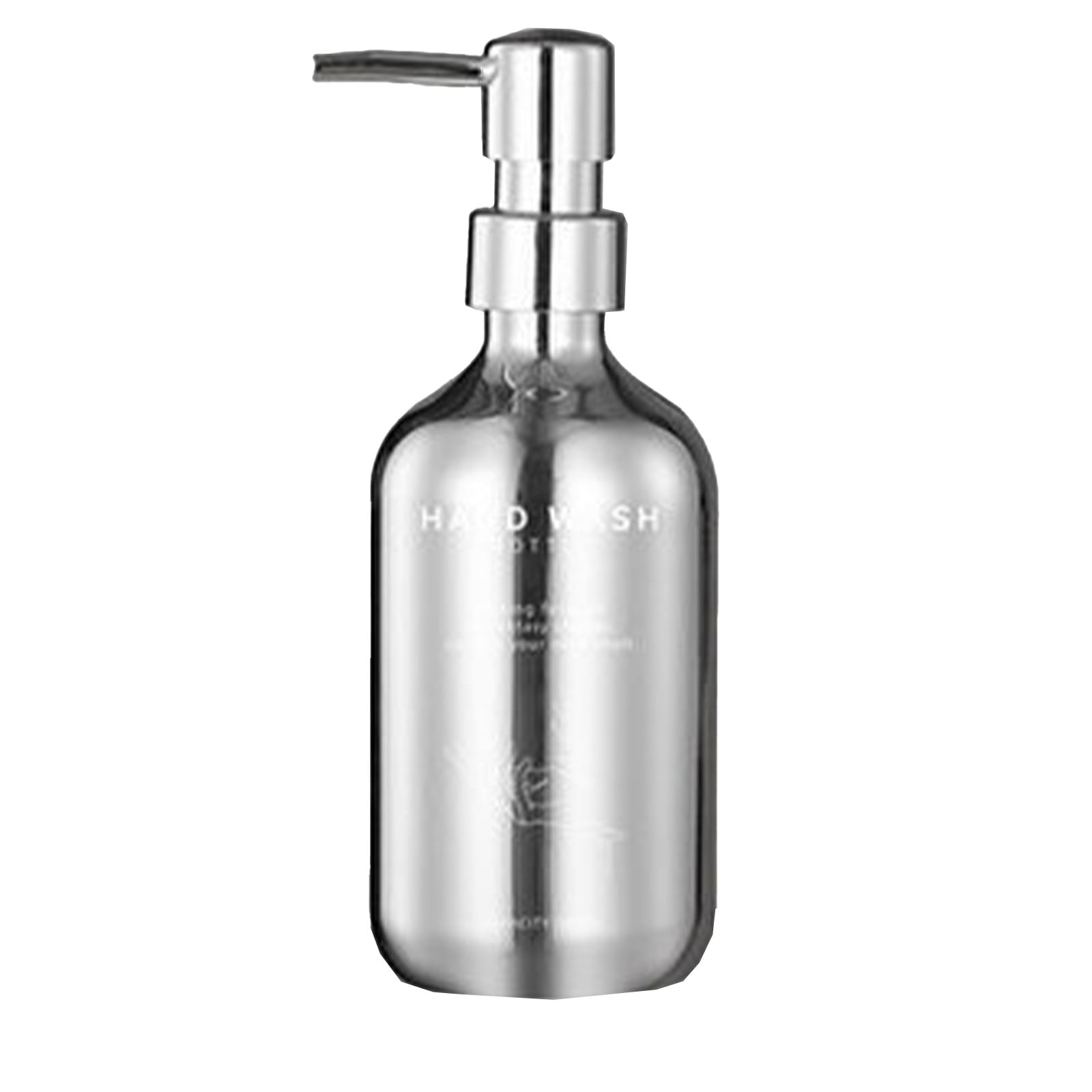 500ml Silver Plating Soap Bottle Refillable Shampoo Shower Gel Soap ...