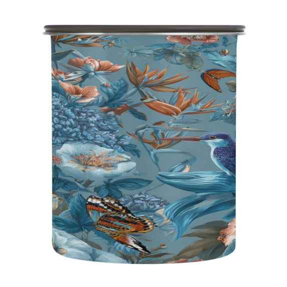 500ml Stainless Steel Food Storage Containers Birds and Flowers ...