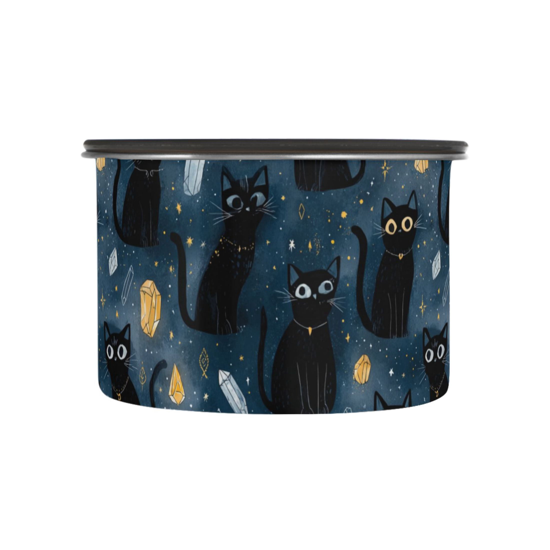 500ml Stainless Steel Food Storage Containers Black Cats and Mystical ...