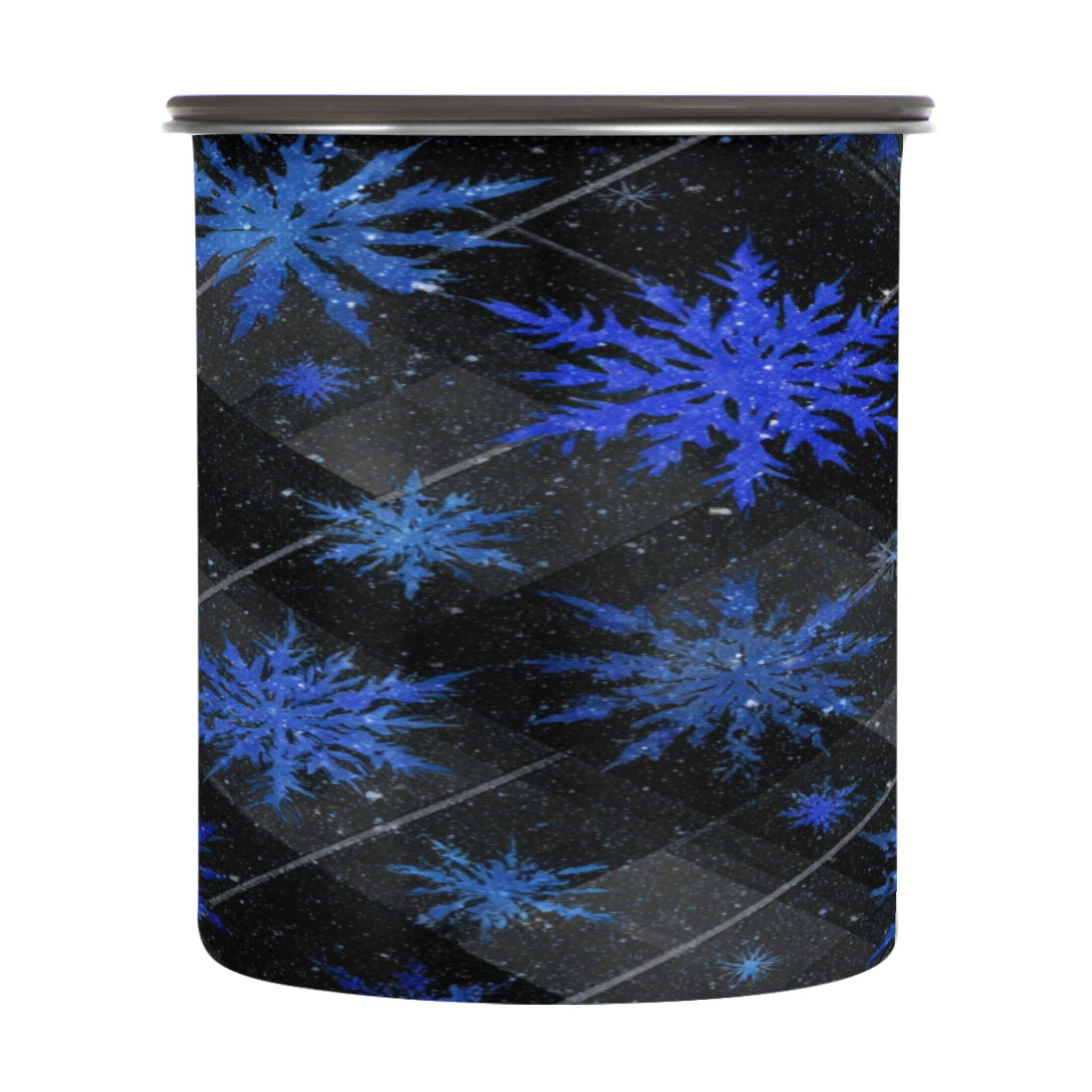 500ml Stainless Steel Food Storage Containers Blue Snowflake Pattern ...