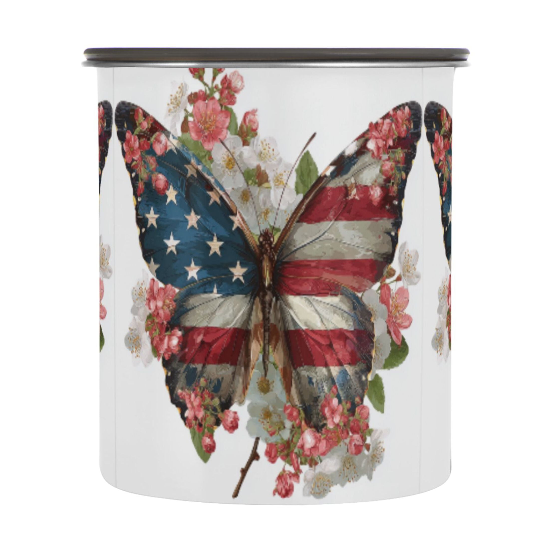 500ml Stainless Steel Food Storage Containers Butterfly with Flag ...