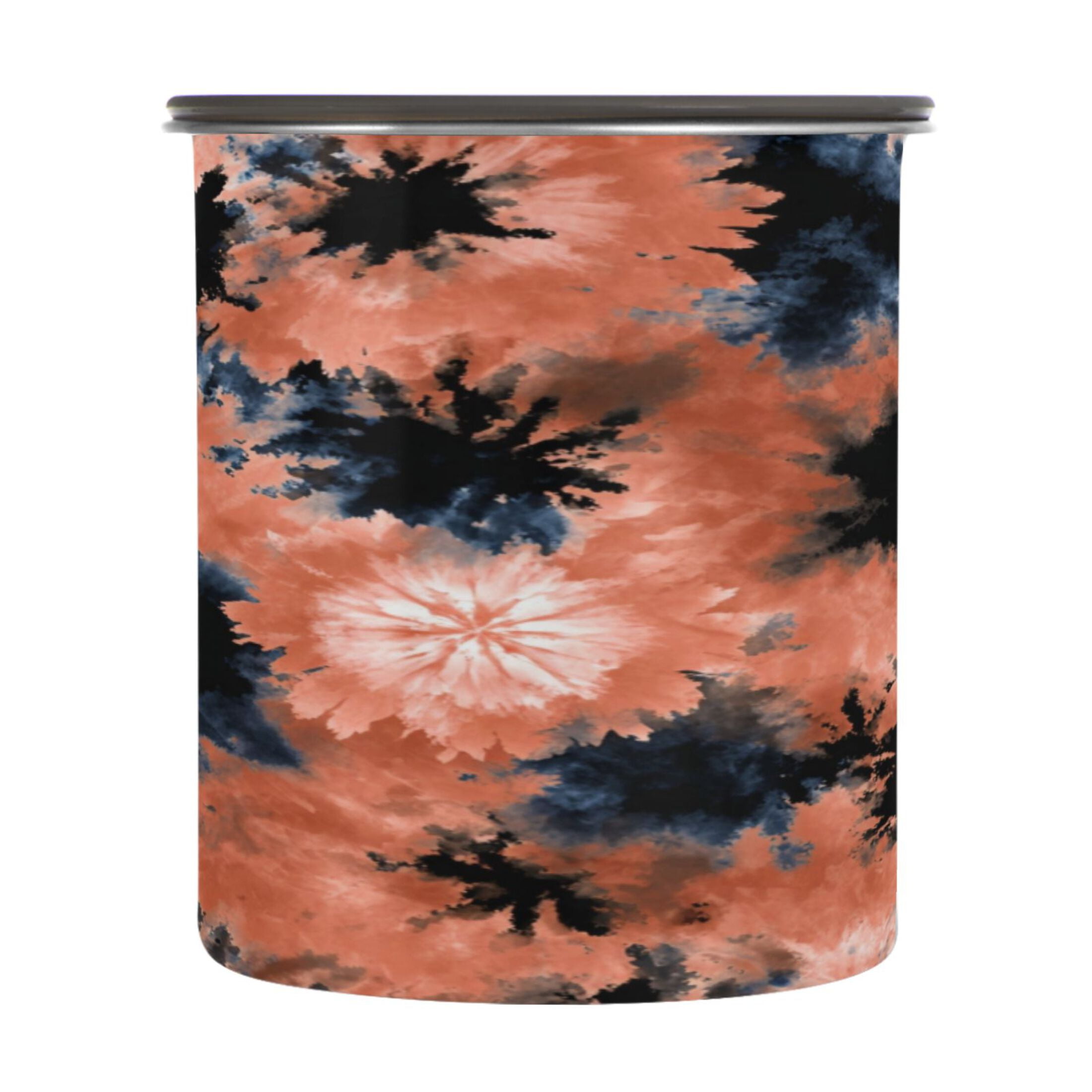 500ml Stainless Steel Food Storage Containers Coral and Black Tie-dye ...
