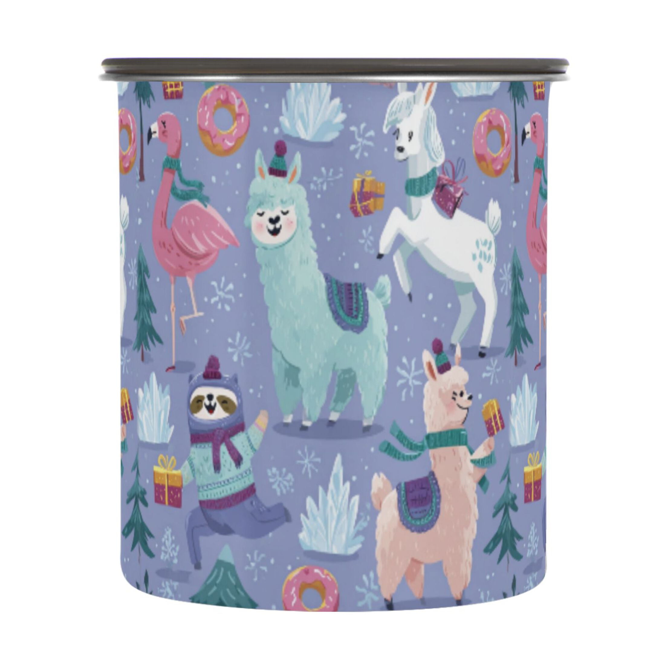 500ml Stainless Steel Food Storage Containers Cute Animals in The Snow ...