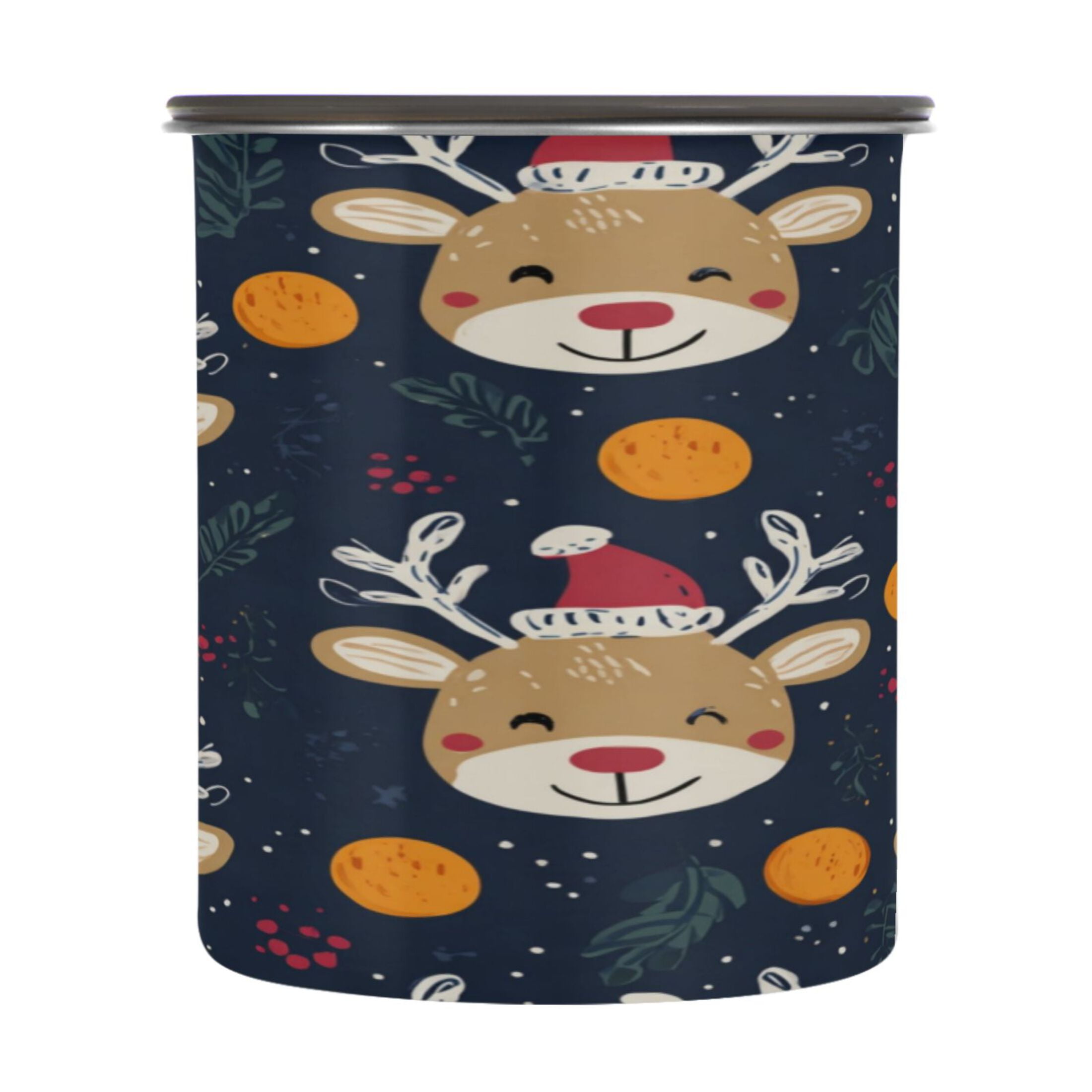 500ml Stainless Steel Food Storage Containers Cute Reindeer Pattern ...