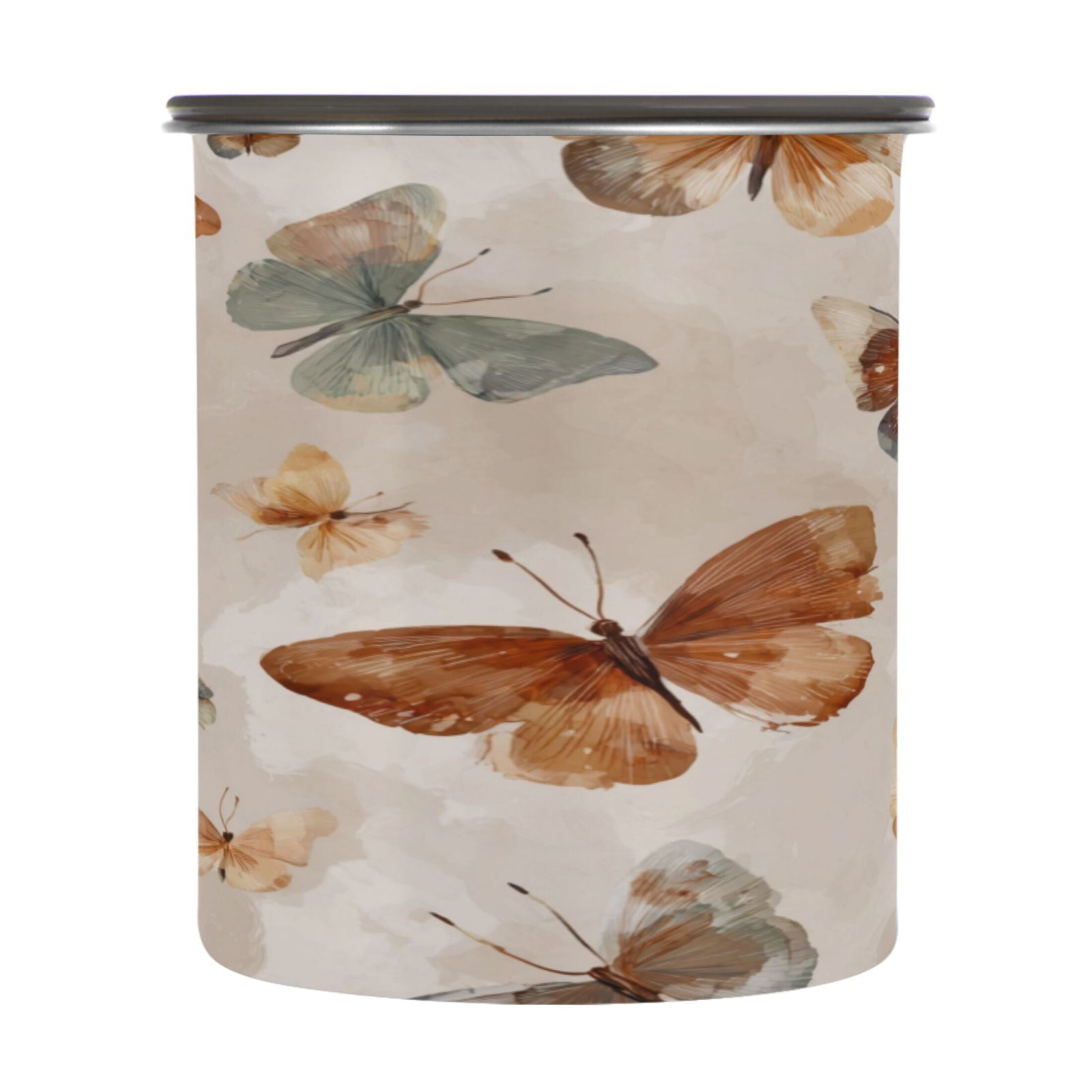 500ml Stainless Steel Food Storage Containers Earthy Tones Butterflies ...