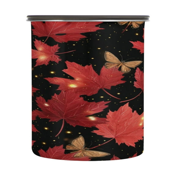 500ml Stainless Steel Food Storage Containers Maple Leaves and ...