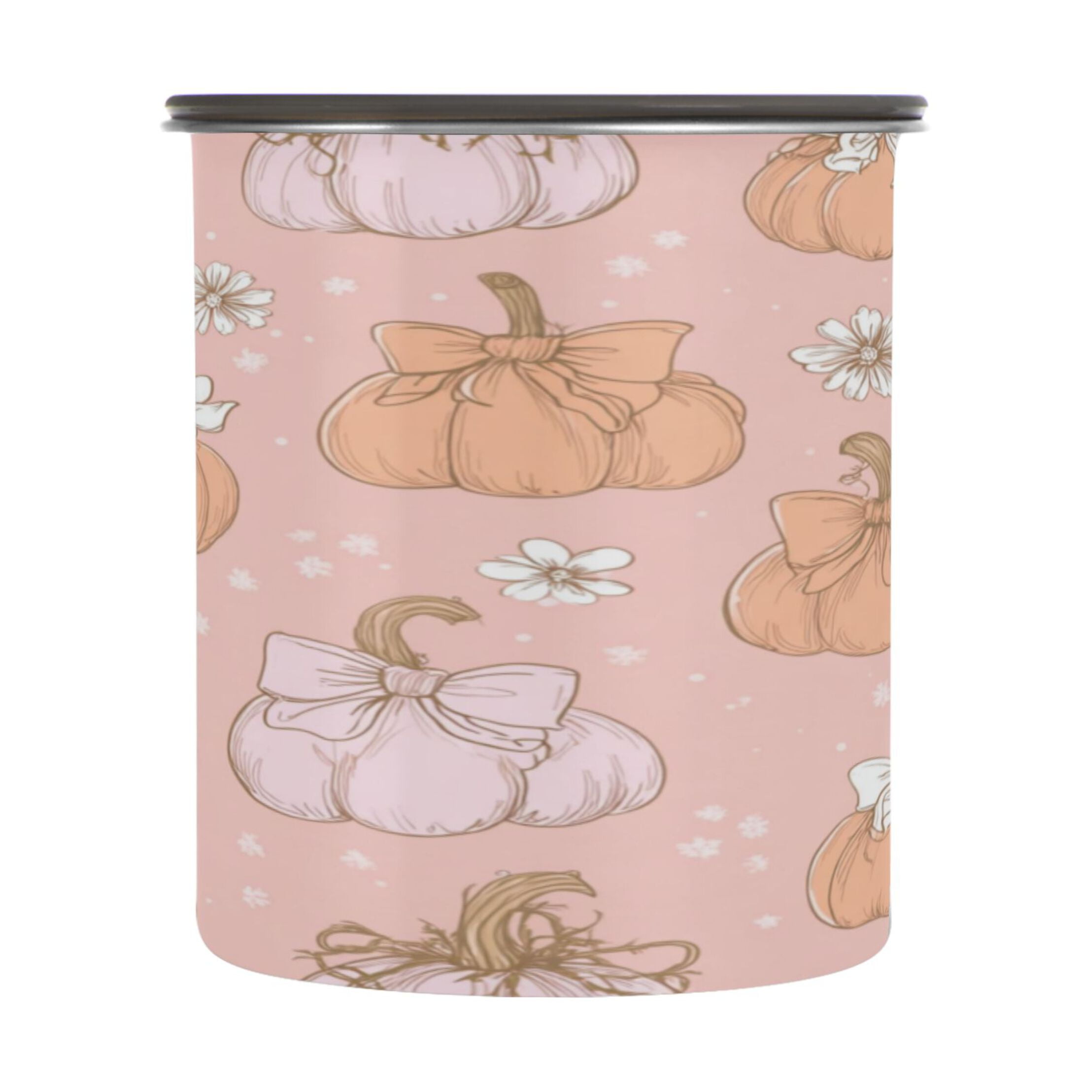 500ml Stainless Steel Food Storage Containers Pumpkins Adorned in Bows ...